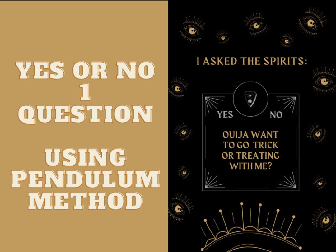 Yes/no Pendulum Reading - 1 QUESTION - Same Day- PDF - Etsy