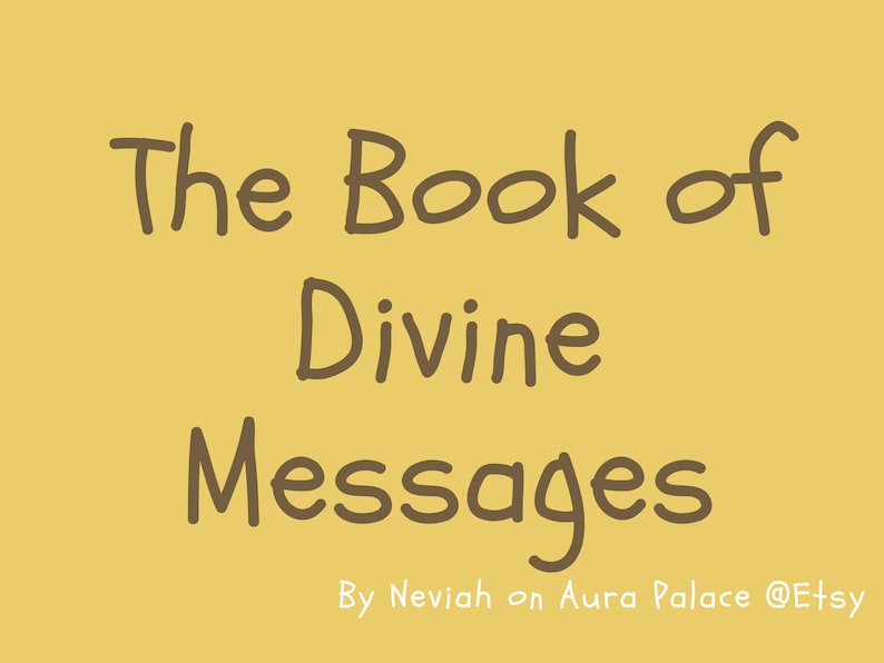 One Sentence Answer / the Book of Divine Messages / Answers Book / Get ...