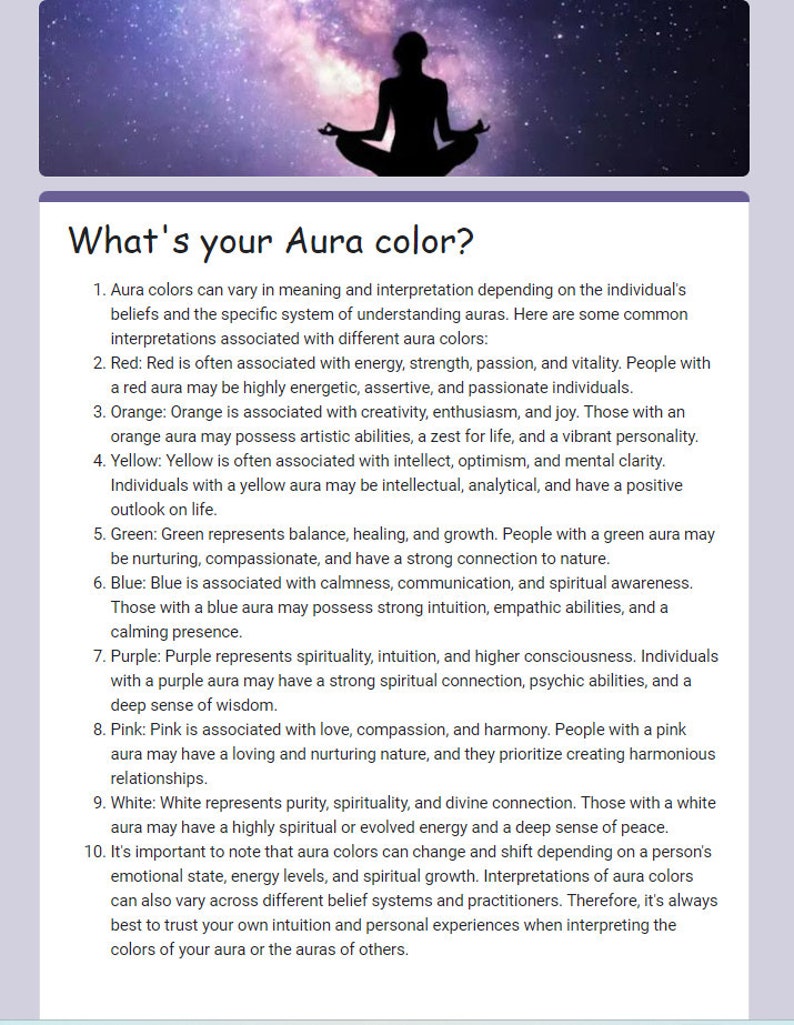 SAME DAY: Aura Reading- What Does Your Aura Look Like? What Colors Are ...