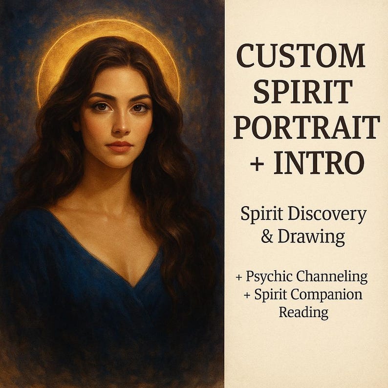 Spirit Discovery & Drawing | Custom Spirit Companion Portrait+psychic ...