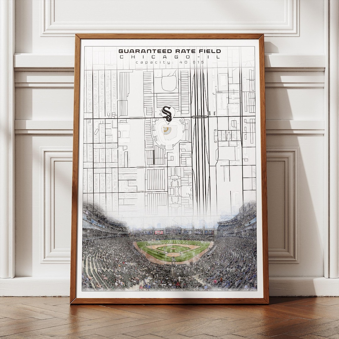 Guaranteed Rate Field Artwork, Digital Stadium Map Wall Art, MLB ...