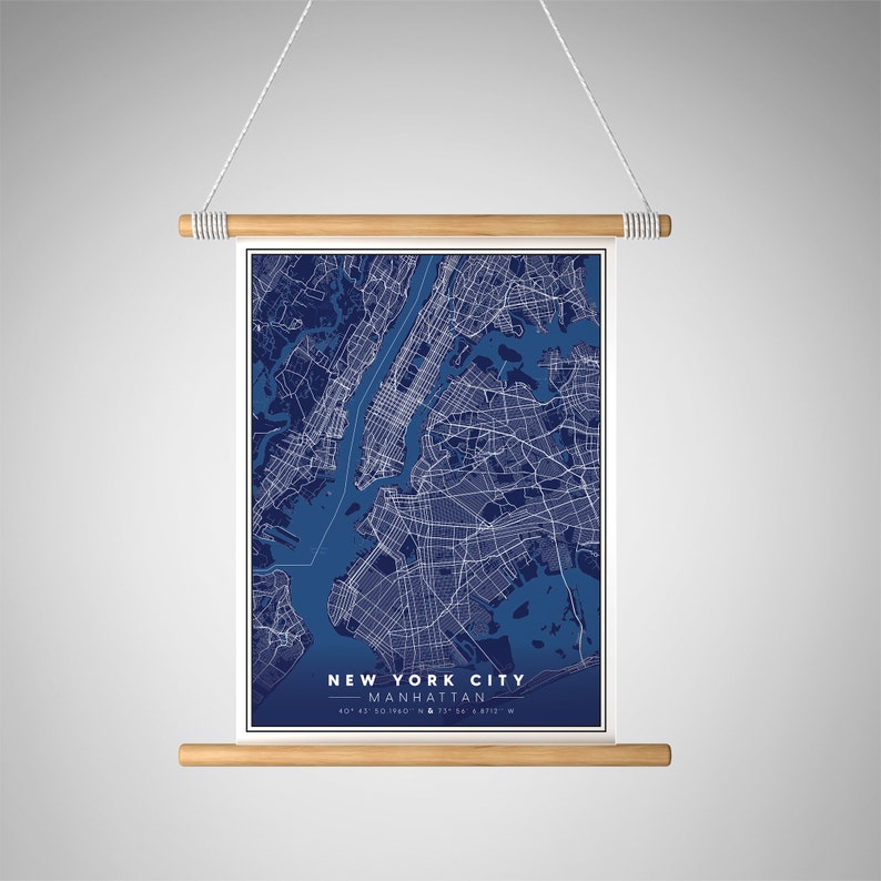 New York City Map Bundle, 3 Piece Wall Art, New York City Print, New ...
