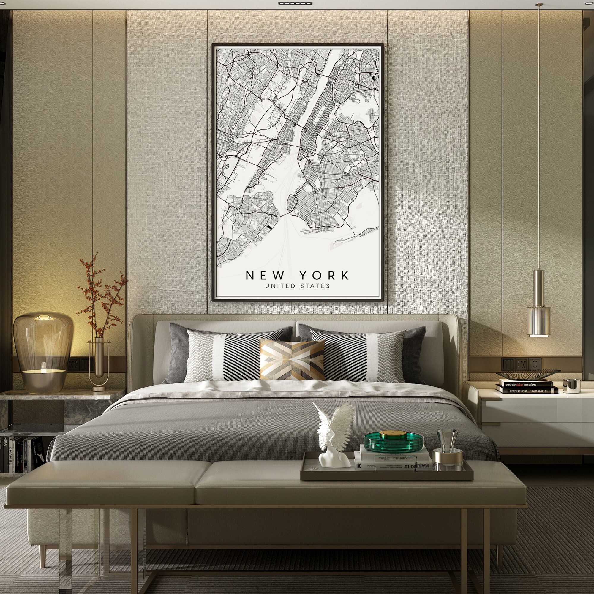 New York City Map Bundle, 3 Piece Wall Art, New York City Print, New ...
