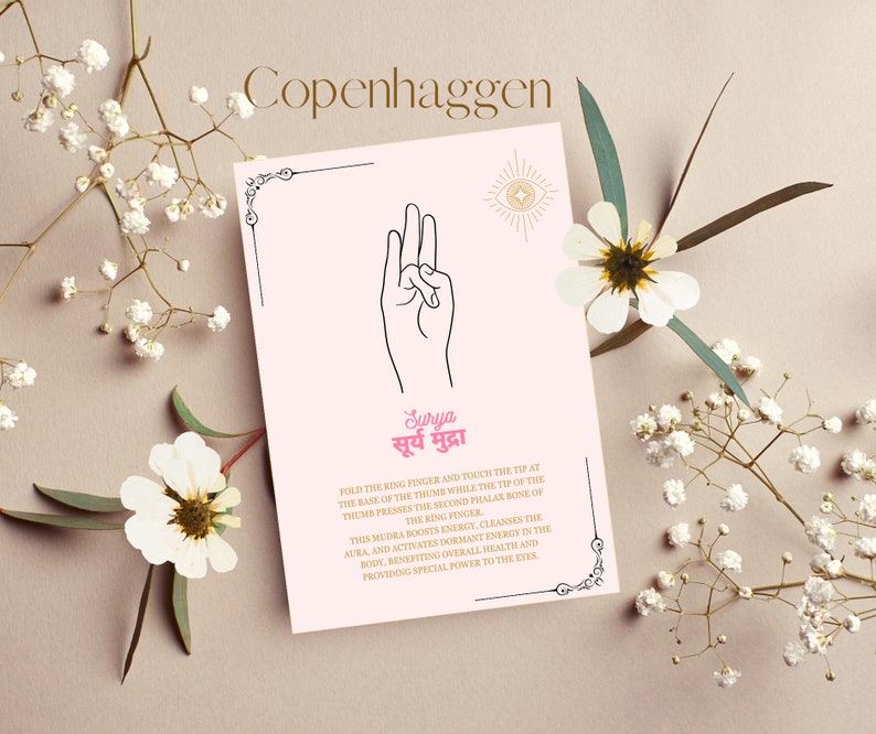 Mudra Hand Cards Collection of 16 With Sanskrit Names, Printable Cards ...
