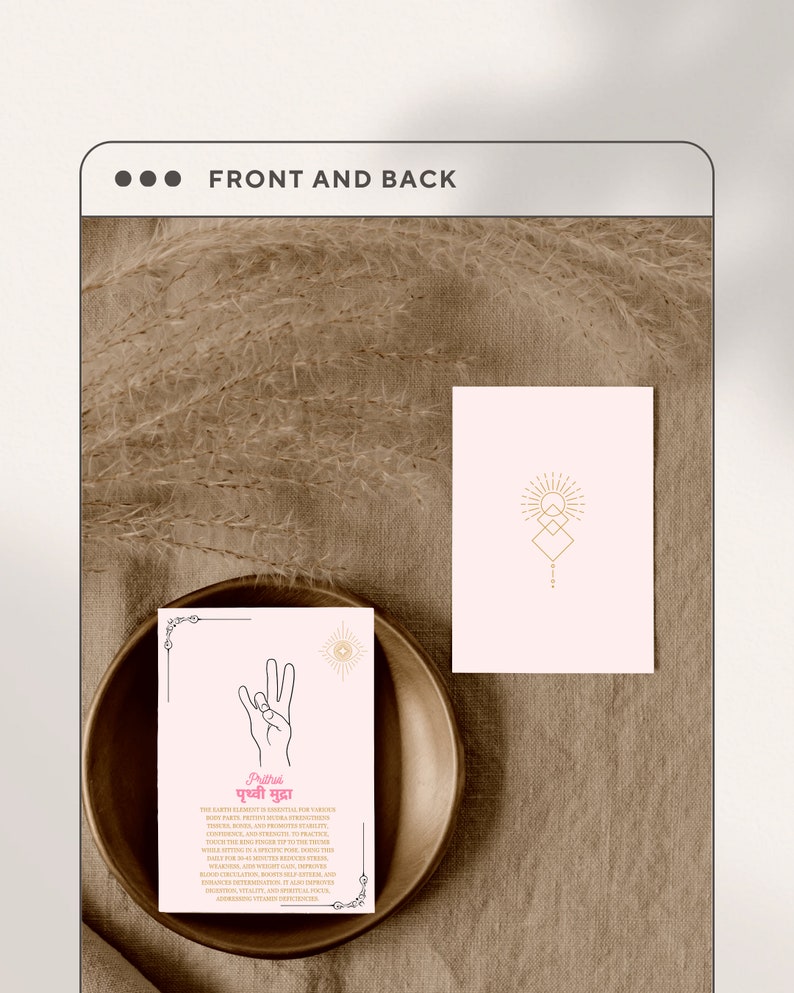 Mudra Hand Cards Collection of 16 With Sanskrit Names, Printable Cards ...