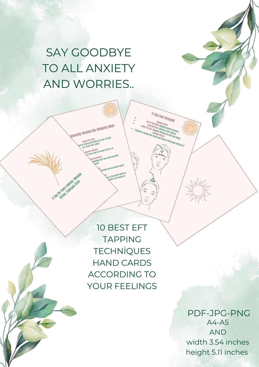 10 Best Eft Tapping Techniques Hand Cards According to Your Feelings ...