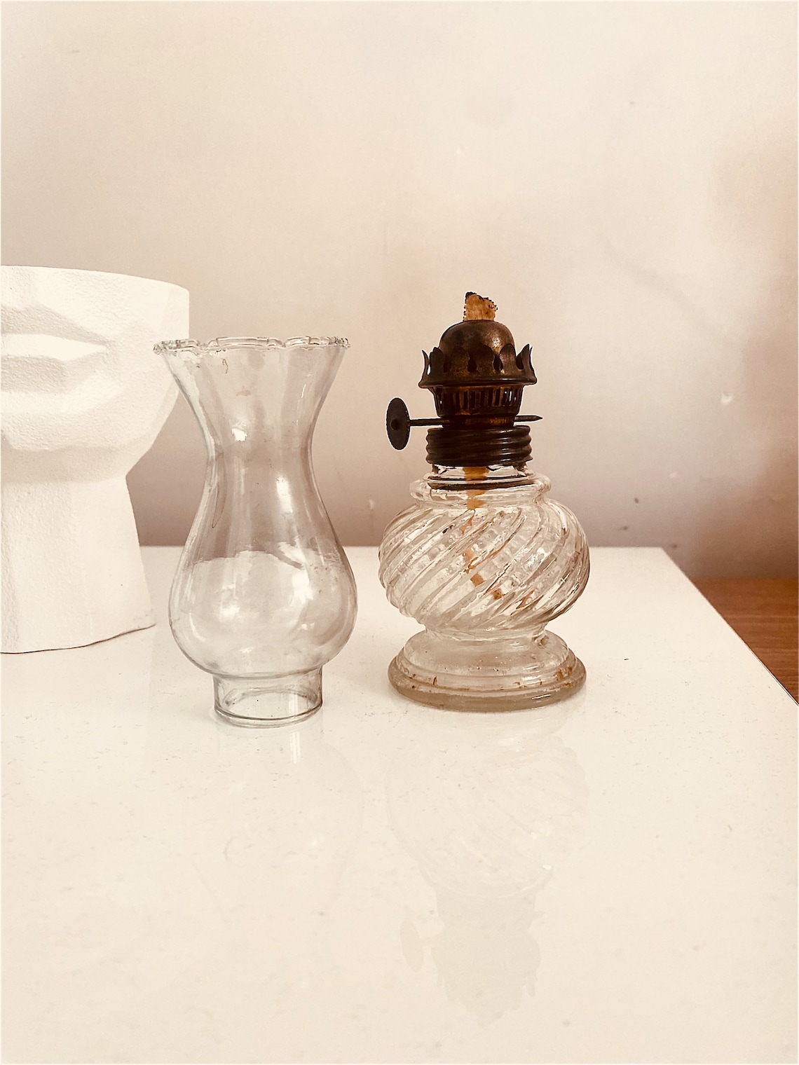 Vintage Gas Lamp, Glass Oil Lantern, Beautiful Retro, Old Lamp, Home ...