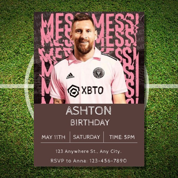 Inter Miami Invite - Etsy