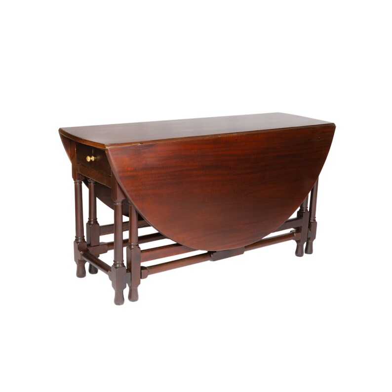 English Baroque Laurel Wood Flap Table, 19th Century - Etsy