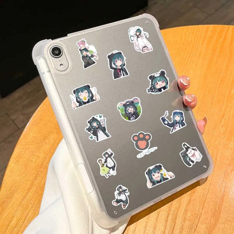 50 Pcs Kuma Kuma Kuma Bear Punch Anime Handmade Stickers Graffiti ...