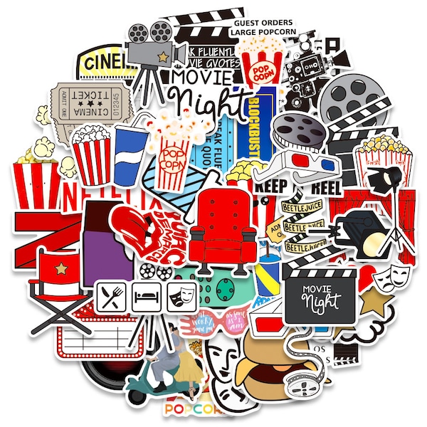 Cinema Stickers - Etsy