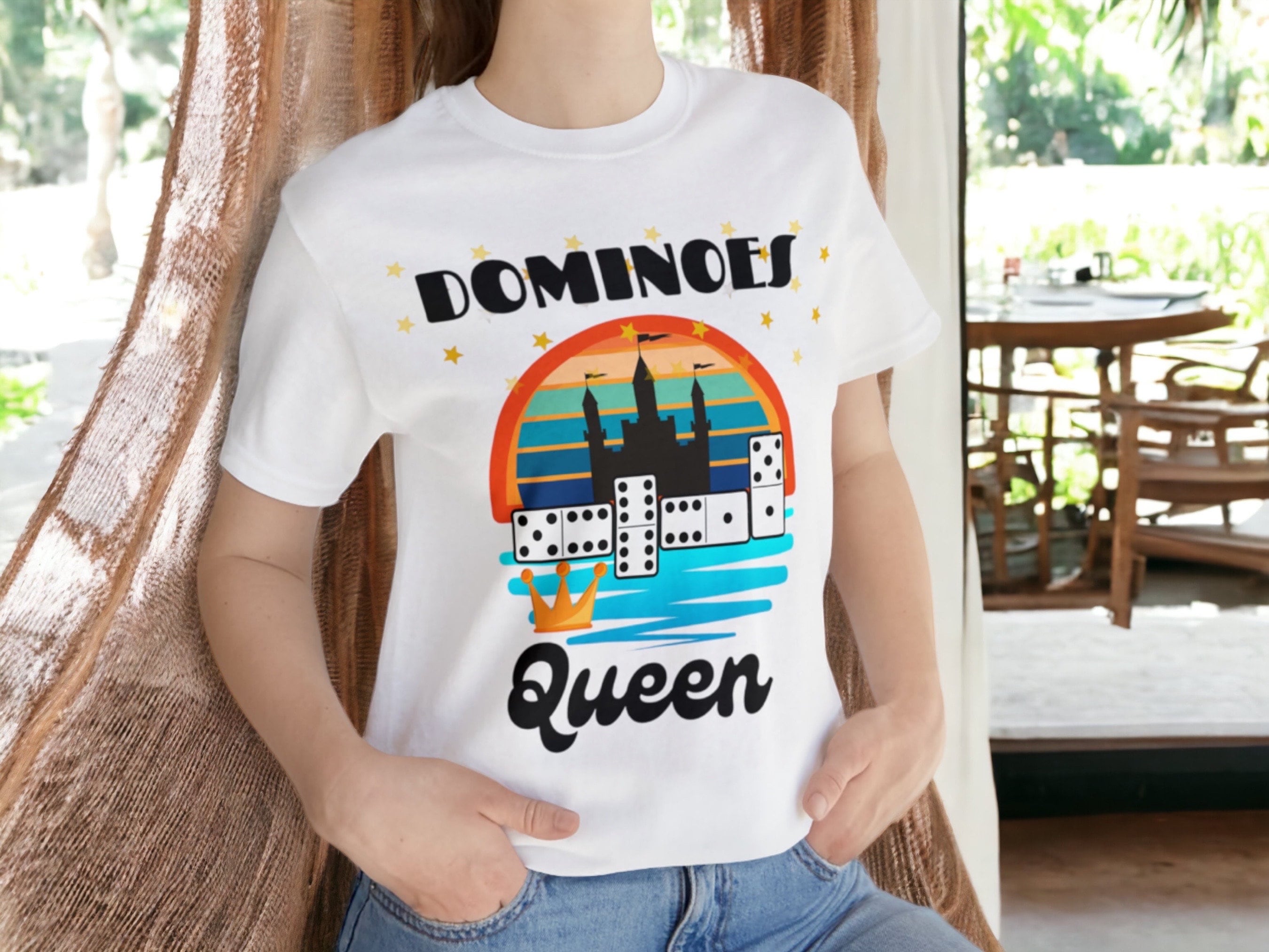 Dominoes Woman's T Shirt Dominoes Queen Dominoes Gift Dominoes Lover ...