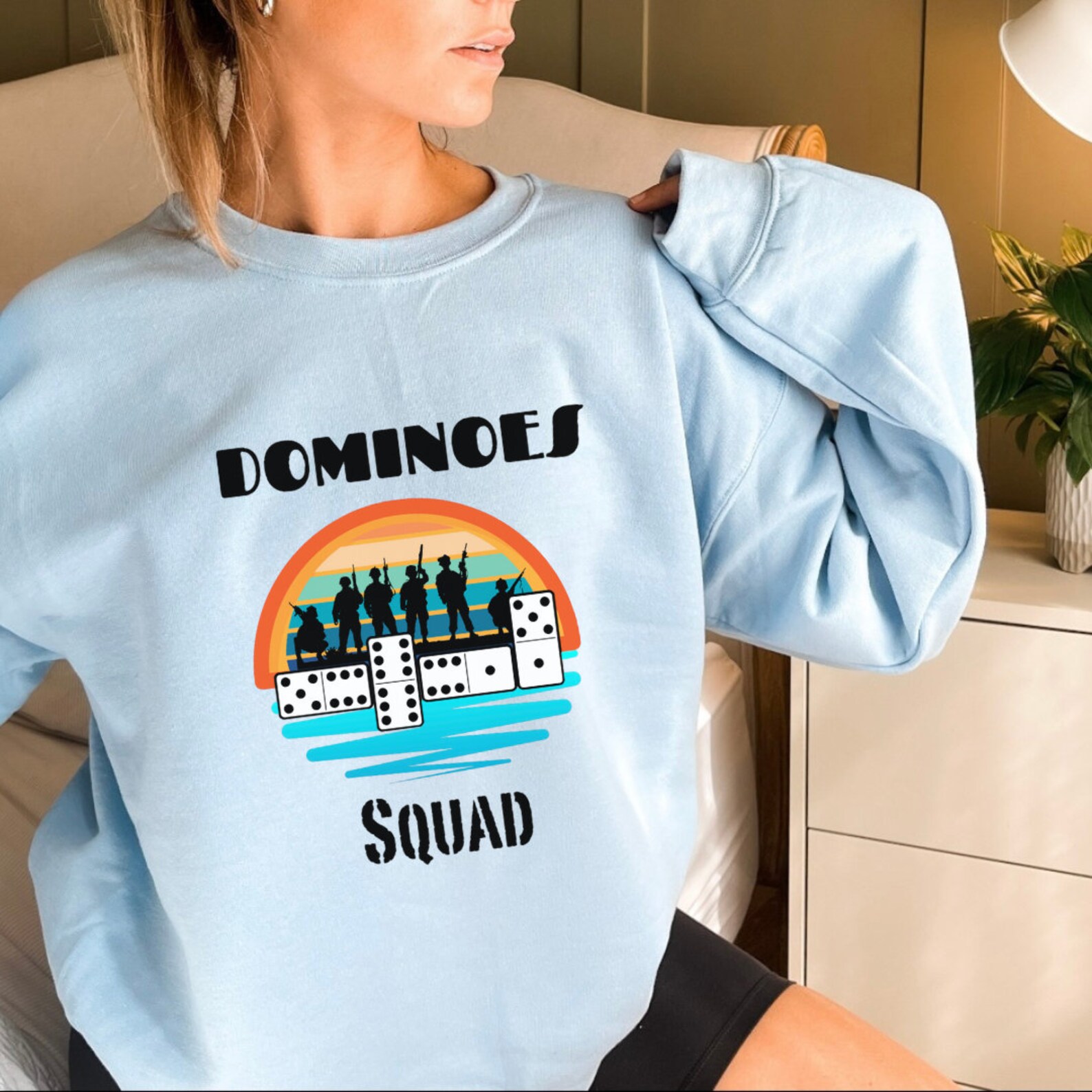 Dominoes Squad Men's Sweatshirt, Dominoes Woman's Sweatshirt, Dominoes ...