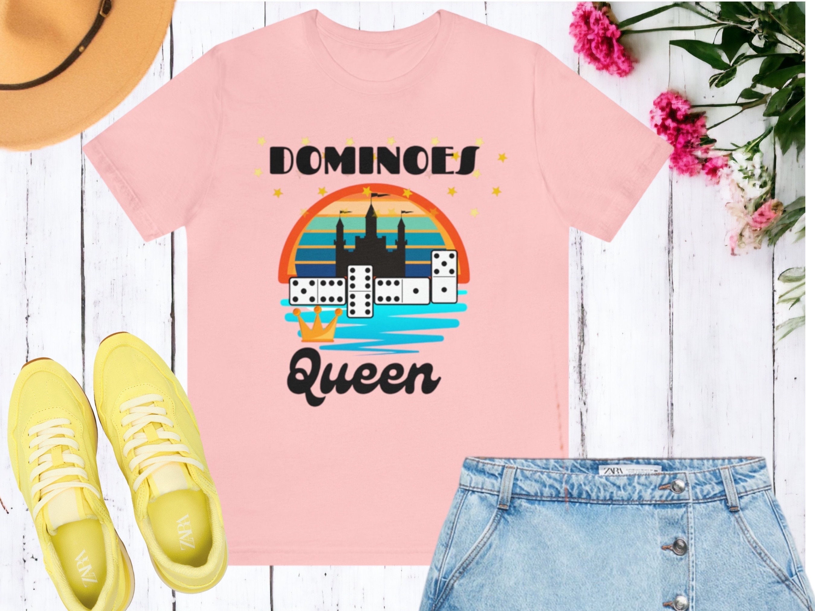 Dominoes Woman's T Shirt Dominoes Queen Dominoes Gift Dominoes Lover ...