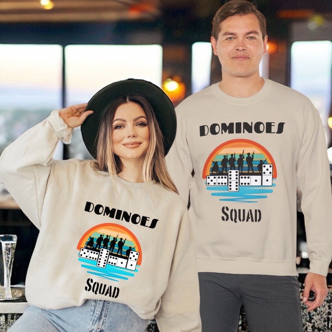 Dominoes Squad Men's Sweatshirt, Dominoes Woman's Sweatshirt, Dominoes ...