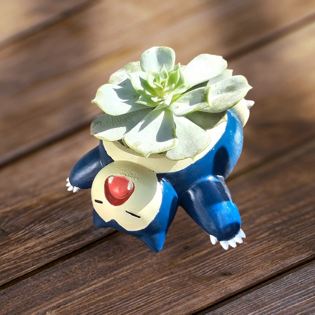 Snorlax Pokemon Succulent Plant Pot - Etsy