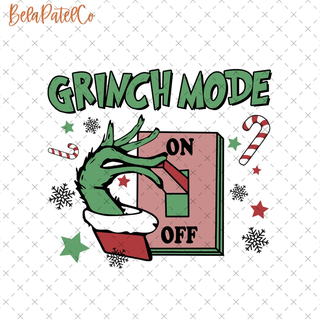Grinch Mode Png Grinch Switch Png Christmas Grinch Png - Etsy Australia