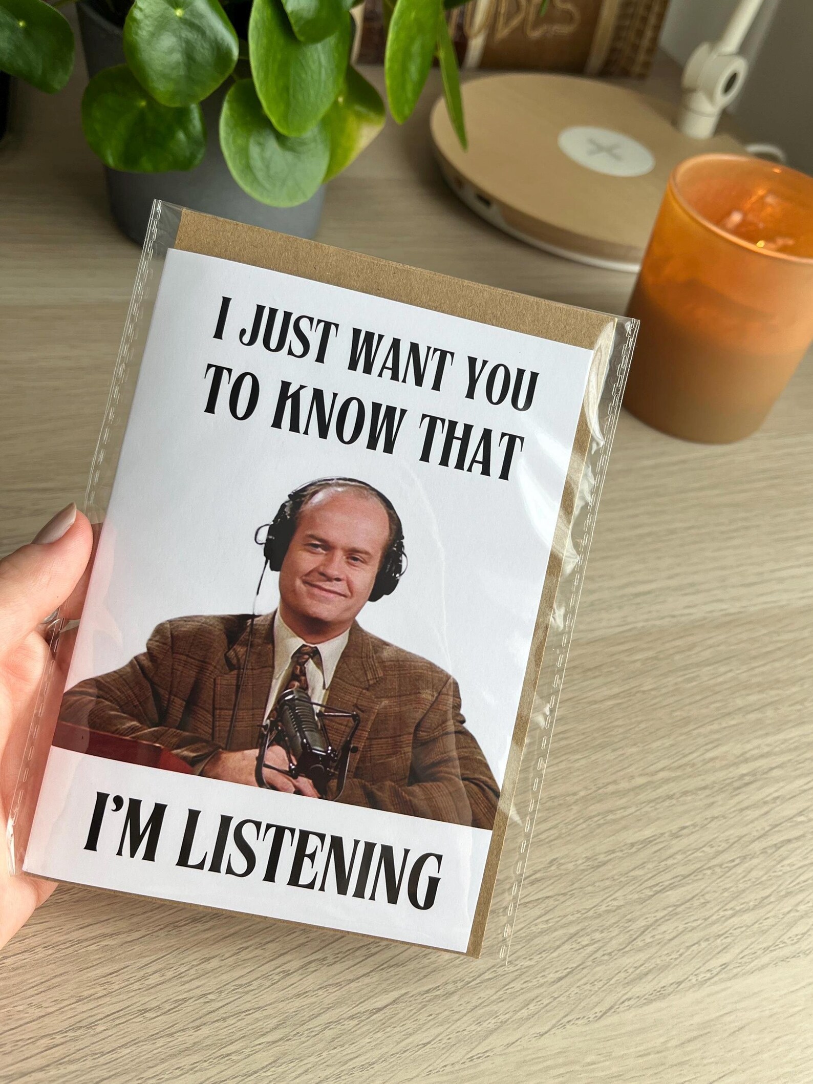 Frasier Greeting Card - "i’m Listening" - Folded Card With Envelope for ...