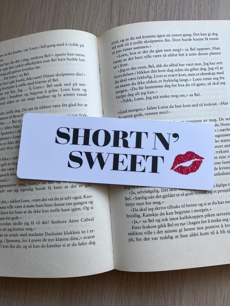 Sabrina Carpenter Short N Sweet Bookmark for Book Lover Carpenters - Etsy