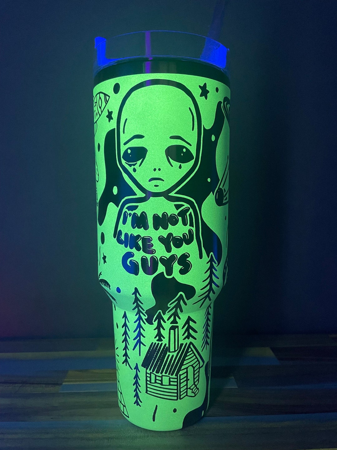40oz Aliens Tumbler - Etsy