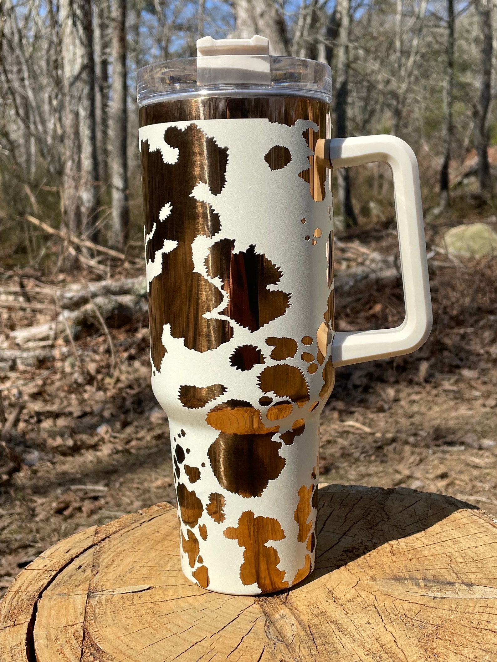 40oz Cow Print / Cowhide Tumbler FREE PERSONALIZATION - Etsy