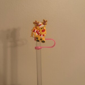 Christmas Straw Toppers, Straw Cap, Reusable, Durable Straw Cap, Gifts ...