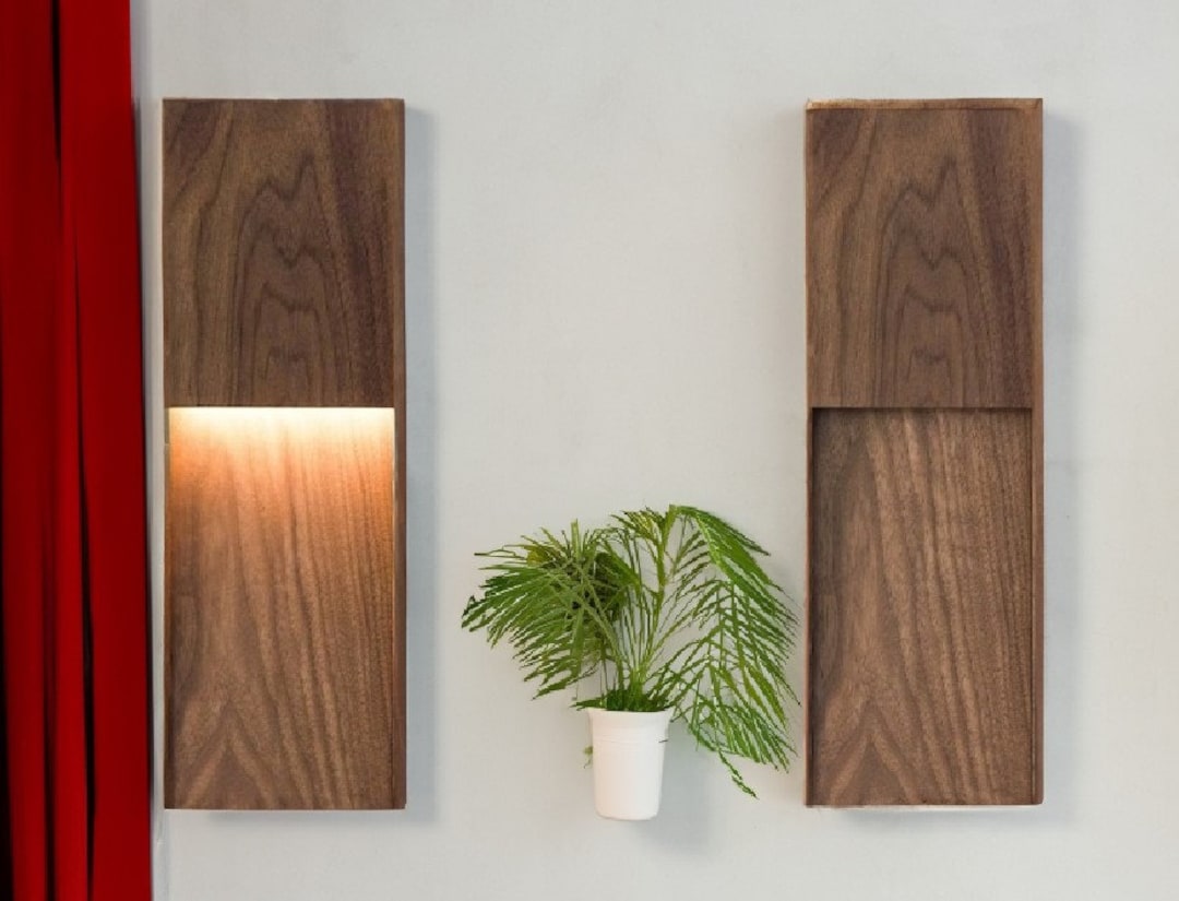 Walnut Wall Light LUXO - Etsy