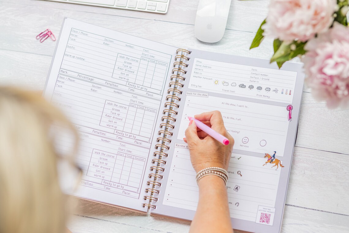 A4 Horse Show Competition Planner Book - Competition Diary - Results ...