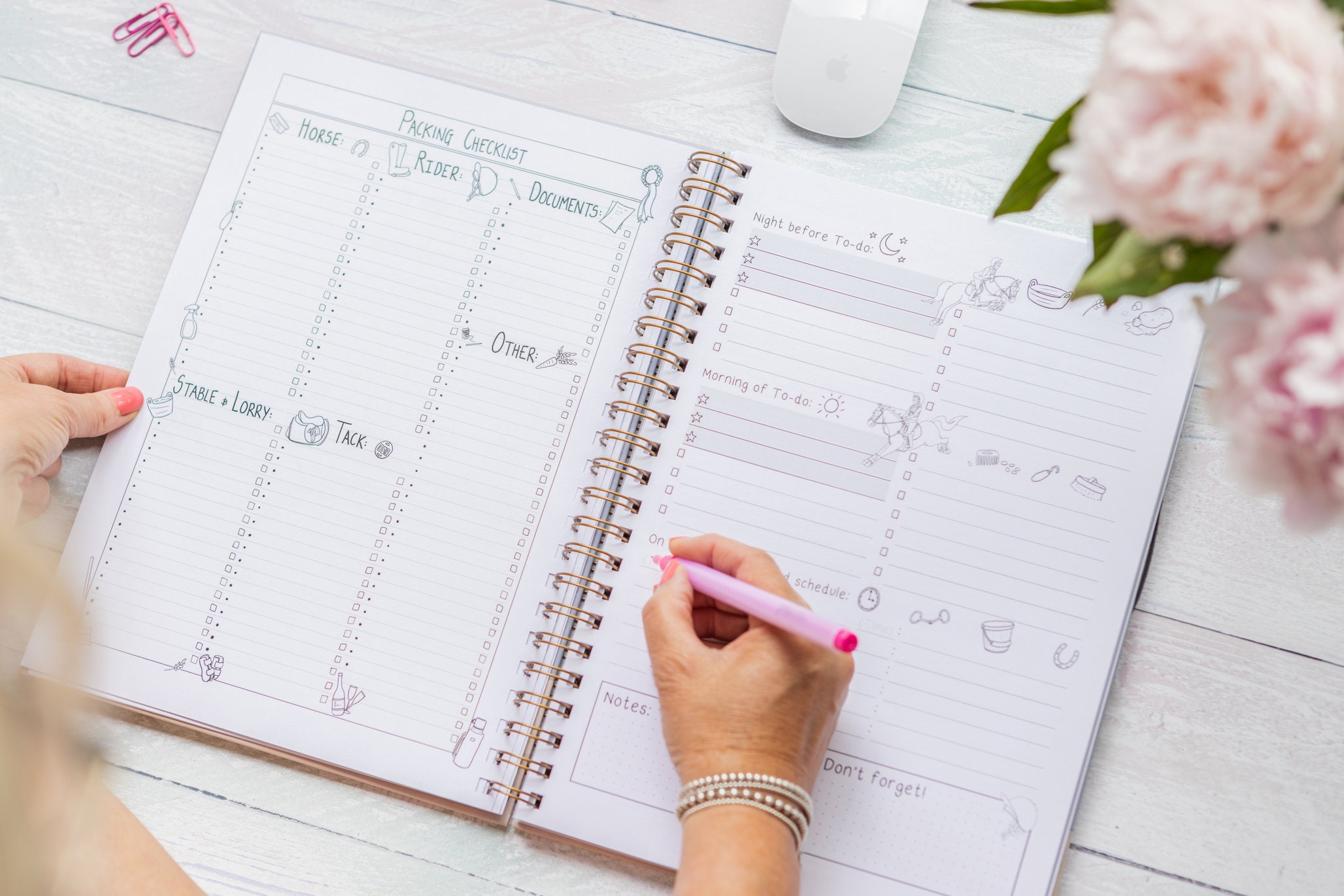 A4 Horse Show Competition Planner Book - Competition Diary - Results ...