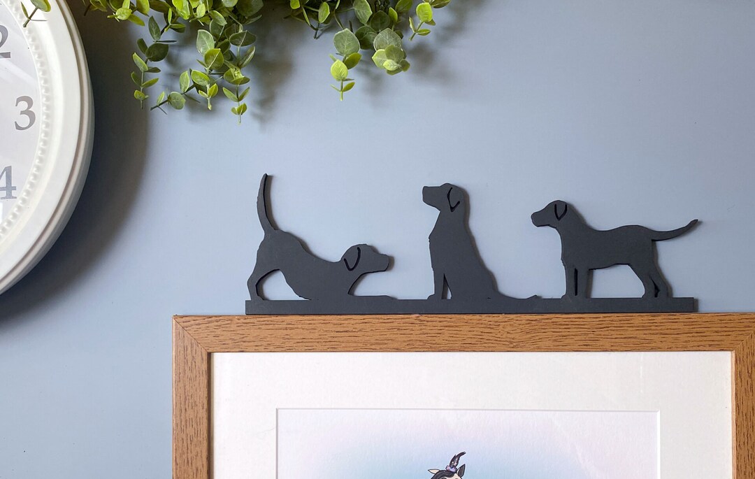 Labrador Dog Wooden Frame Topper - Etsy