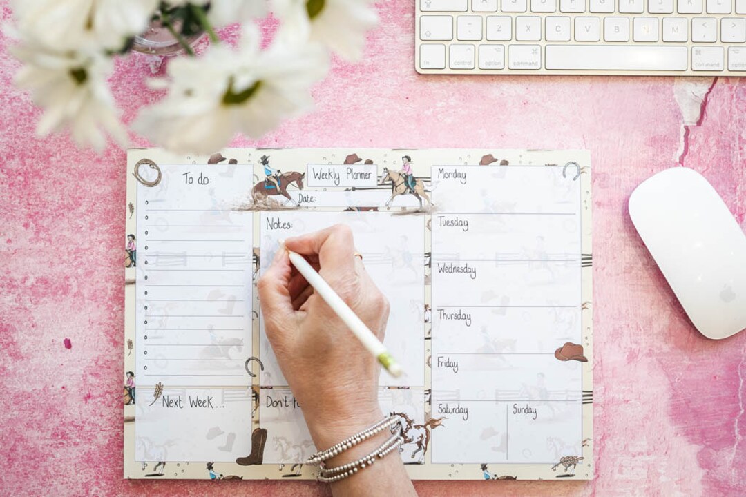 Western Horse Desk Planner | Organiser | Weekly Planner - Etsy