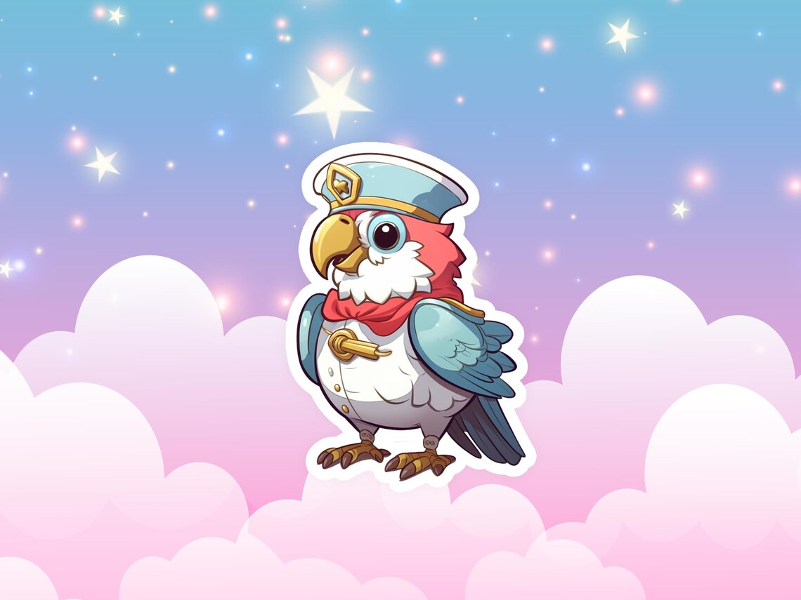 Parrot 11 Cute Birdy Sticker Kawaii Animal Pet Design - Etsy