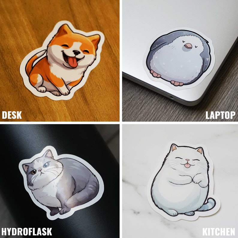 Gopher 12 Cute Animal Sticker Kawaii Animal Pet Design Waterproof Vinyl ...