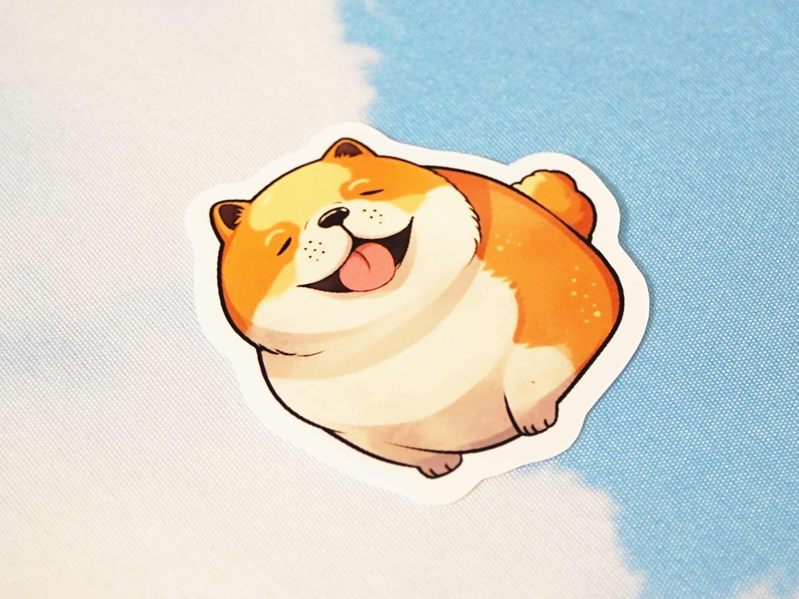 Shiba Chonky 8 Cute Kawaii Animated Animal Pet Stickers Cutiefrens ...