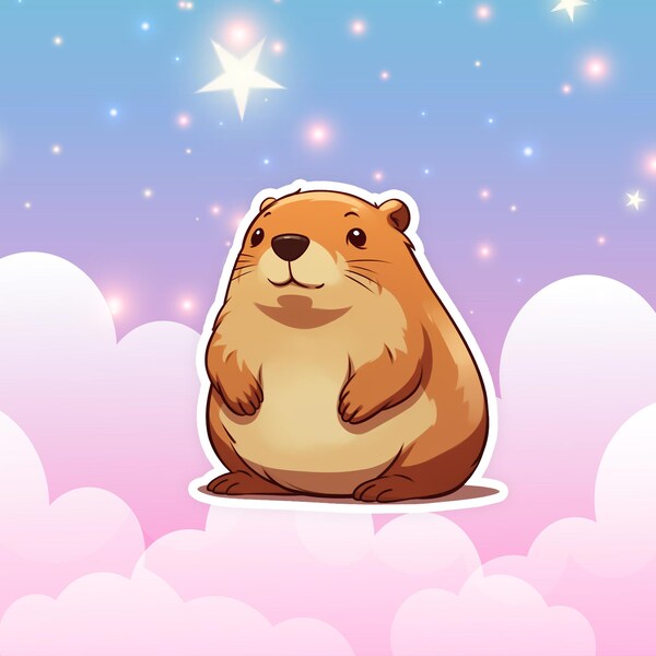 Capybara Car Sticker - Etsy