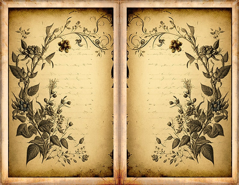 Blank/lined Journal Pages, Junk Journal Basic Papers, Printable Shabby ...