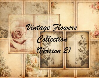 Blank/lined Journal Pages, Junk Journal Basic Papers, Printable Shabby ...