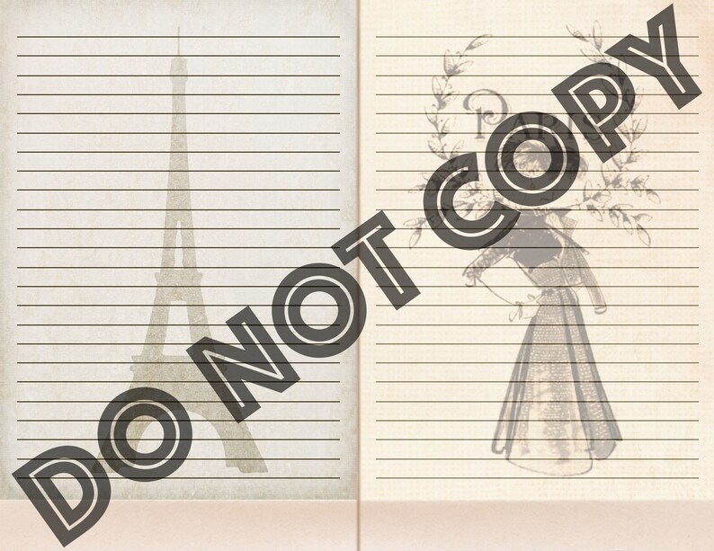 Blank/lined Journal Pages Junk Journal Basic Papers - Etsy