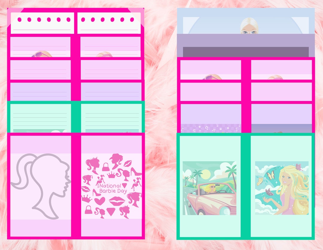 Blank/lined Journal Pages, Junk Journal Basic Papers, Printable Shabby ...