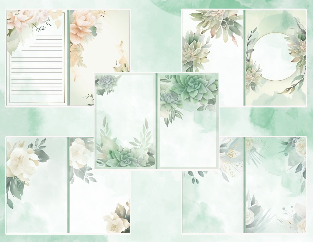 Blank/lined Journal Pages, Junk Journal Basic Papers, Printable Shabby ...