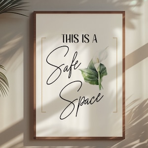 This is a Safe Space Sign for Occupational Therapist Therapy Social ...