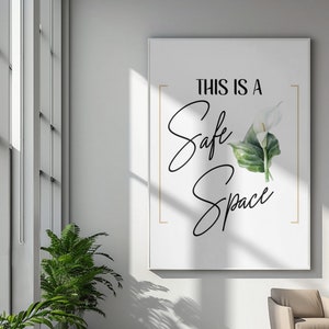 This is a Safe Space Sign for Occupational Therapist Therapy Social ...