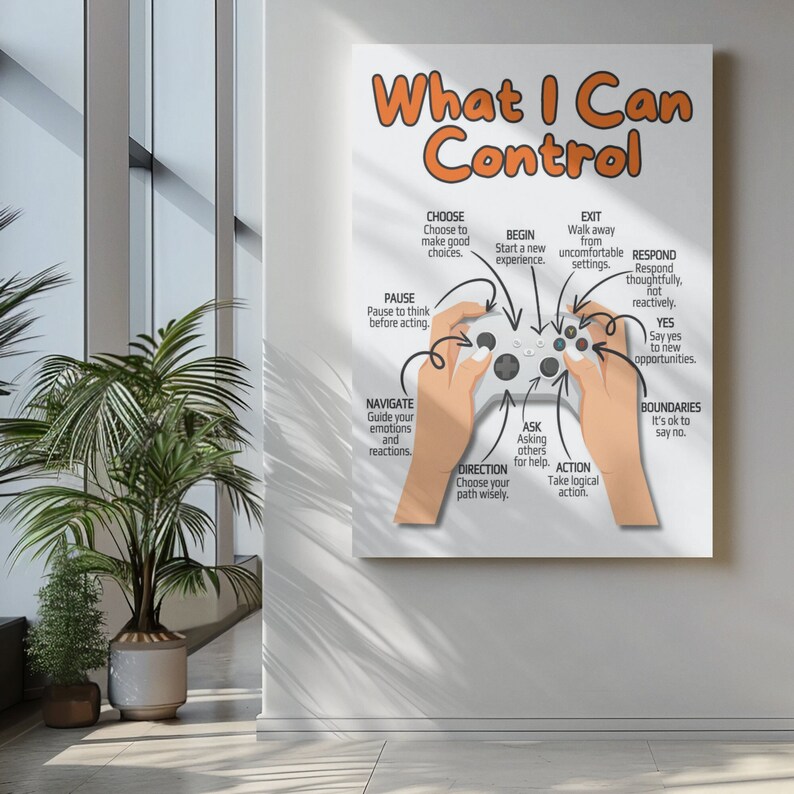 Classroom Decor Control Poster What You Can Control Sign for Social ...