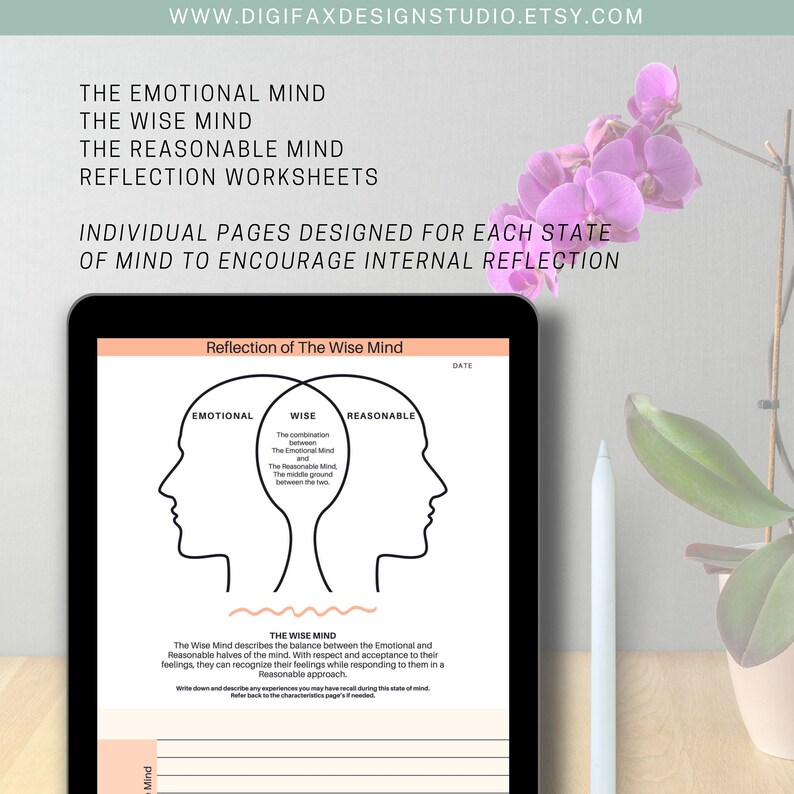 Mindfulness Skills DBT Skills Worksheets DBT Wise Mind Dialectical ...