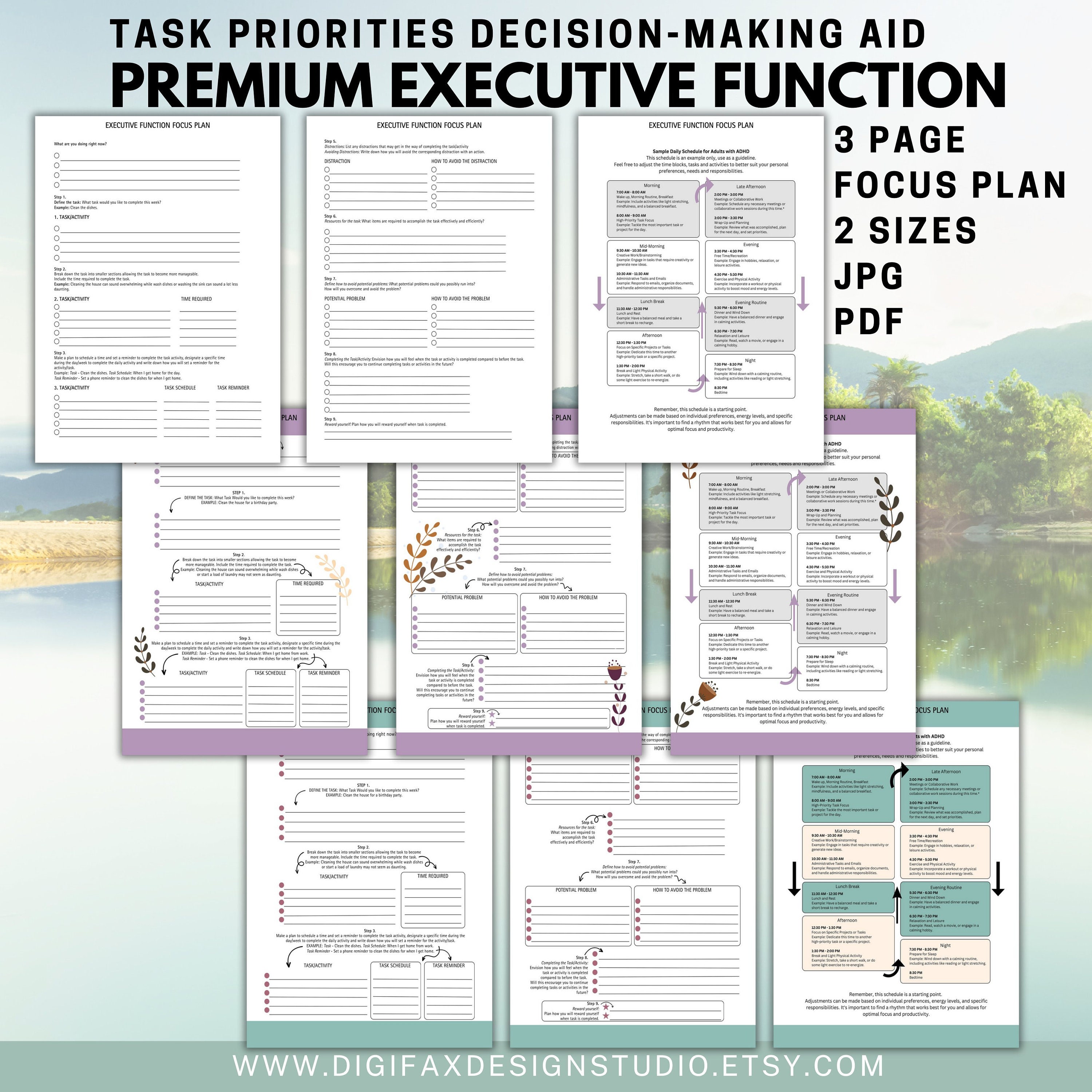 Decision Making Worksheet Making a Decision Aid, Premium Executive ...