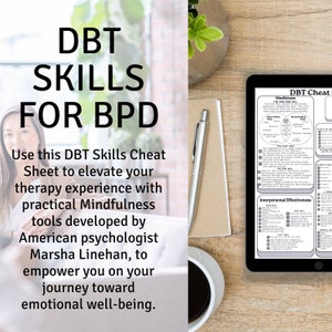 DBT Cheat Sheet Printable for Borderline Personality Wise Mind ...