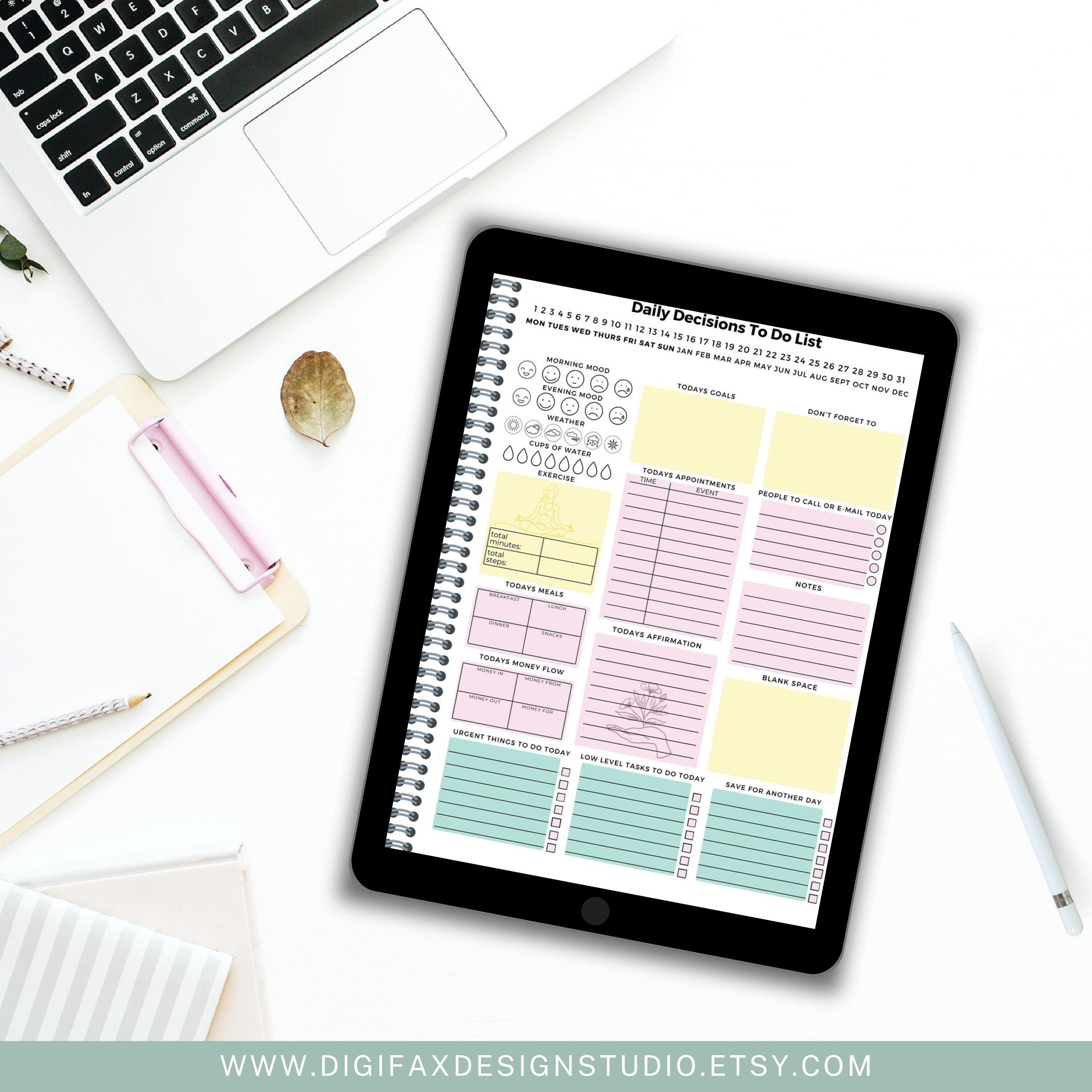 Decision Planner Printable Decision Making Worksheet Eisenhower Matrix ...
