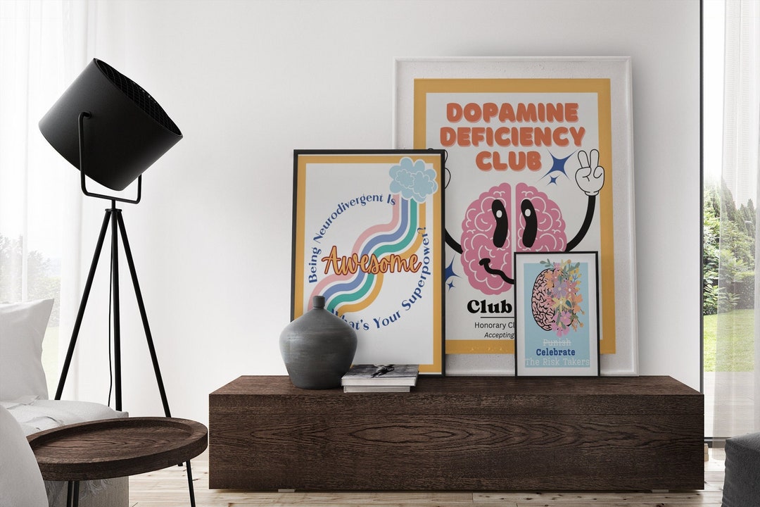 Therapy Bundle Set of 3 Dopamine Decor Therapy Office Decor Growth ...