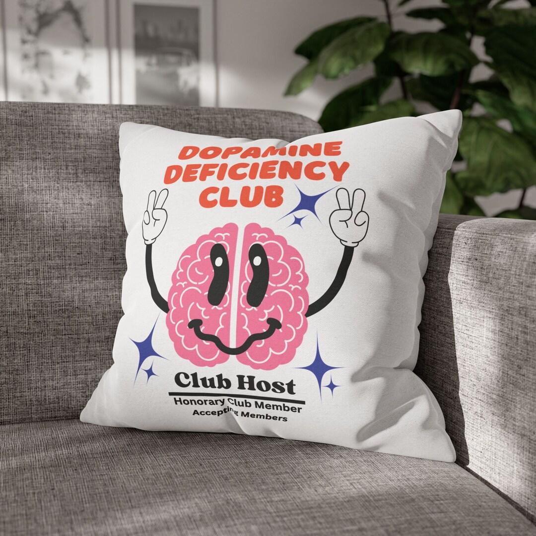 Dopamine Decor ADHD Funny Throw Pillows for Bed Neurodiverse Decor ...