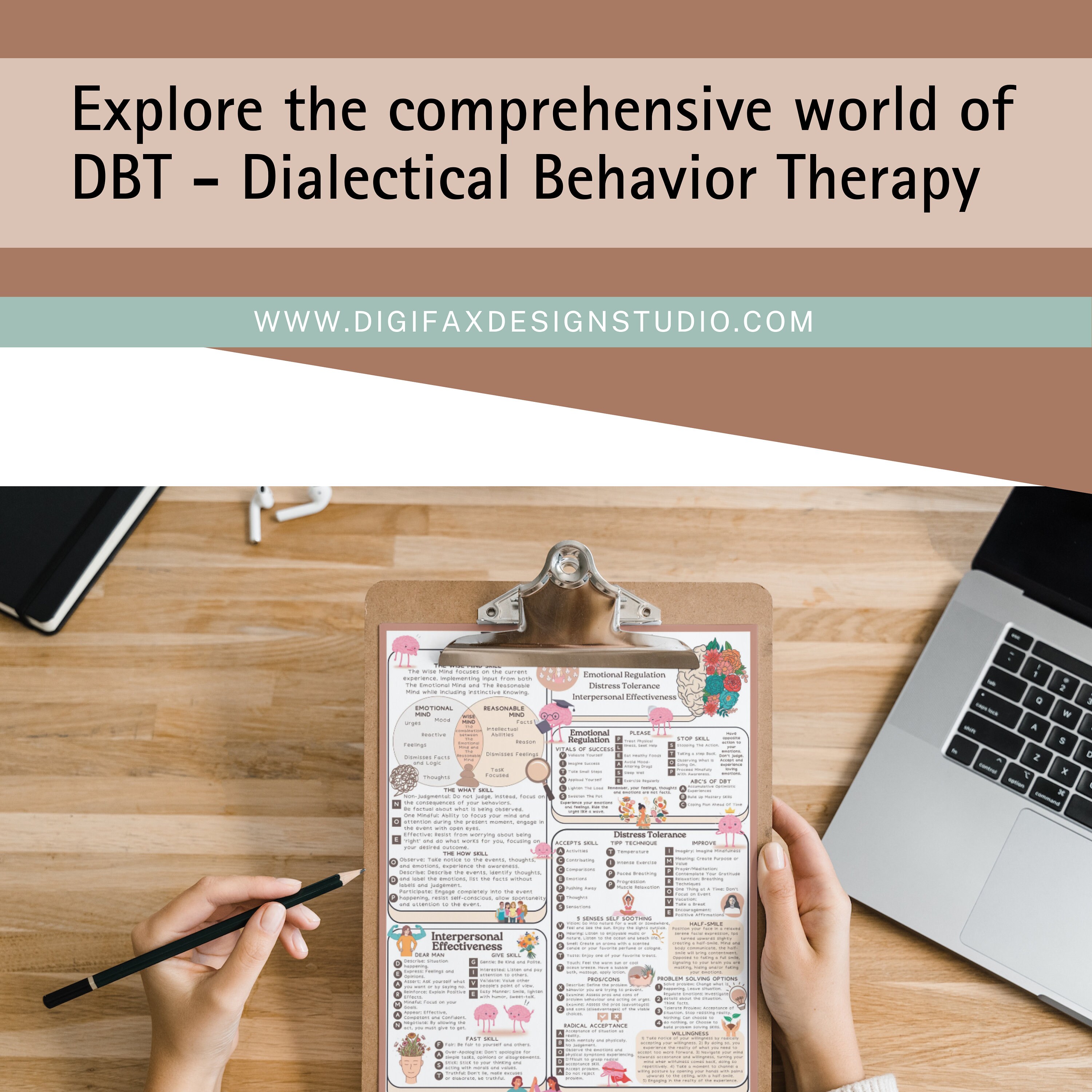 DBT Skills Cheat Sheet for Borderline BPD Mental Health Worksheet ...